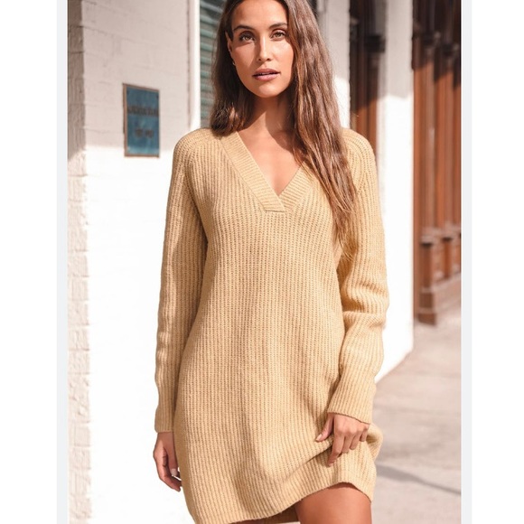 Lulus | Sweaters | Lulus Keeping It Cute Vneck Sweater Dress | Poshmark